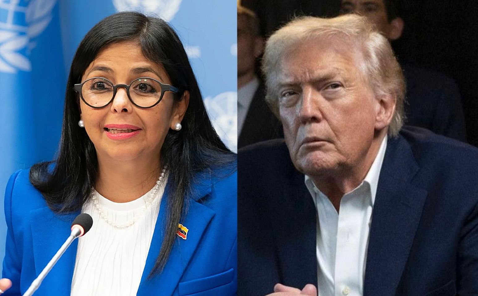 Trump y Delcy Rodríguez entablaron una "larga conversación"
